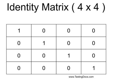 Program To Generate And Print An Identity Matrix TestingDocs Com