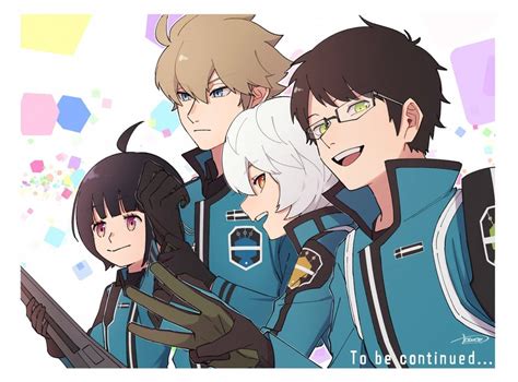 Amatori Chika Kuga Yuuma Hyuse And Mikumo Osamu World Trigger