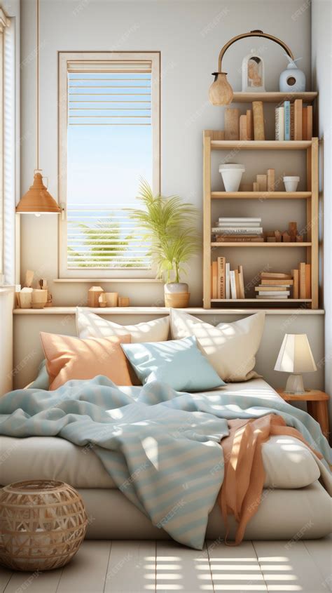 어린이 들 을 위한 부드러운 파스텔 색조 의 방 Ai 생성 이미지