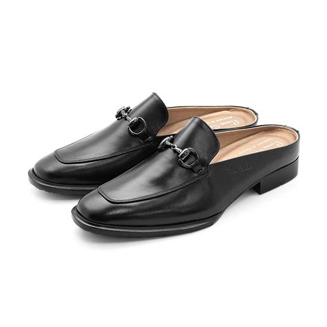 Pierre Cardin รองเท้าคัทชูผู้หญิง ส้นแบน ผลิตจากหนังแท้ สีดำ รุ่น ...