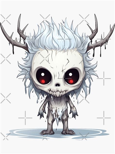 Chibi Wendigo Sticker For Sale By Nightarcade Redbubble
