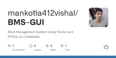Github Mankotia412vishalbms Gui Bank Management System Using
