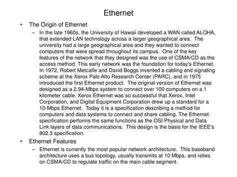 PPT Ethernet PowerPoint Presentation Free Download ID