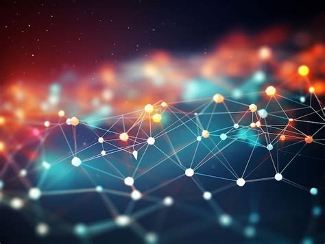 Premium Photo Networking Background