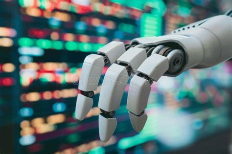 A Robotic Hand Is Seen In Front Of A Computer Screen Showcasing The