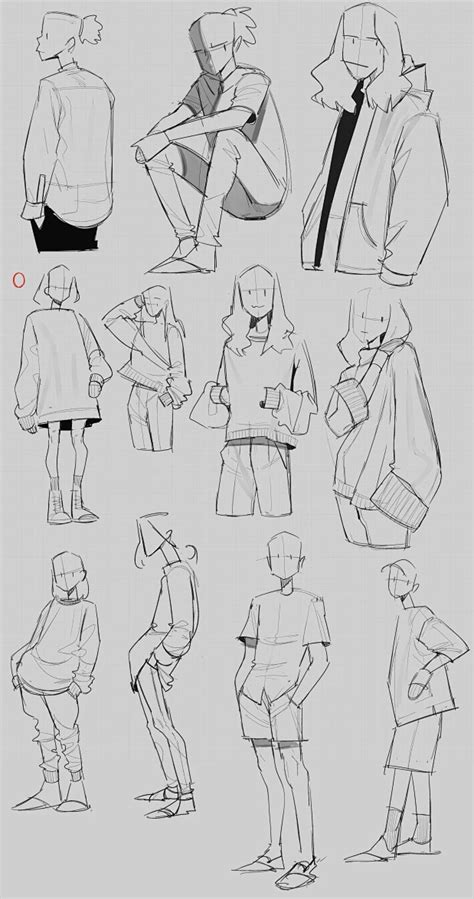 人体结构与抓型练习！by Ohasi 練習垢 [ 来自学画画上轻微课 微博 花瓣网