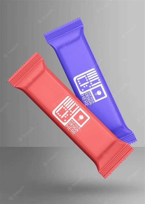 Premium Psd Two Deferent Design Of Candy Package With Any Color Mockup