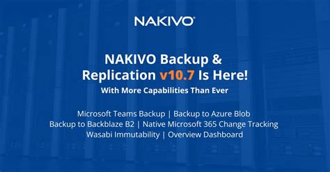 Nakivo Backup And Replication V10 7 Expanded Cloud Microsoft 365 Backup And Anti Ransomware