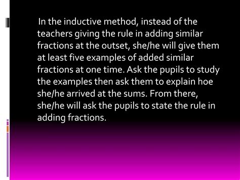 Inductive Method By Anna Mapeth Evangelista Pptx