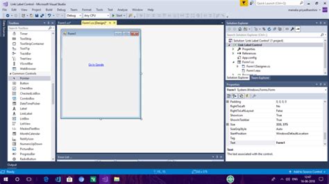 Using Linklabel In Windowsforms