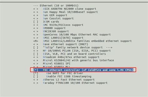 Imx6q Fec Driver Compile Into Ko Modules Nxp Community