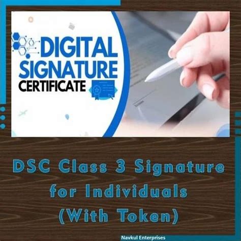 Dsc Class 3 Signature For Individuals 2 Years With Token In Pune Id 2853282917412