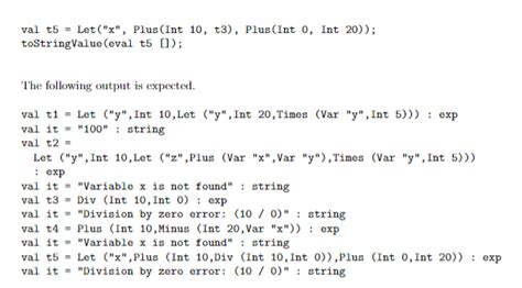 Solved 1 Add Error Handling To Interpreter For This