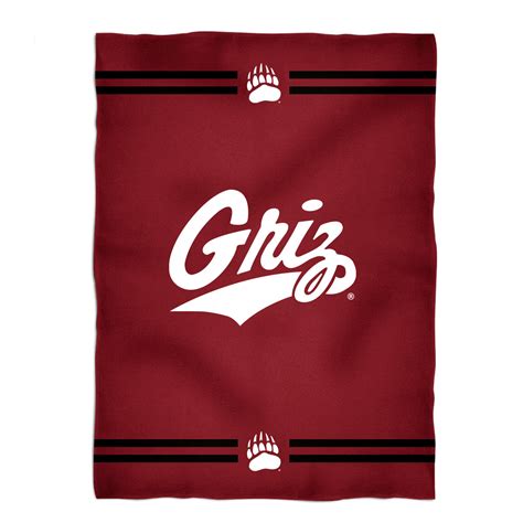 Montana Grizzlies Umt Game Day Soft Premium Maroon Throw Blanket 40 X