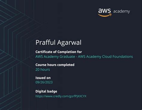 Prafful Agarwal On Linkedin Aws Cloudfoundations Certificationcomplete Alwayslearning