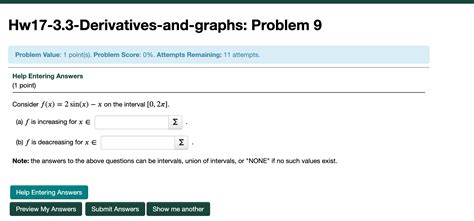 solved hw17 3 3 derivatives and graphs problem 9 problem