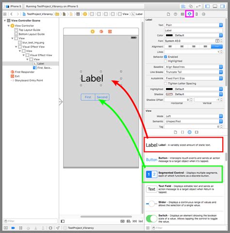 【swift】vibrancy Effectの使い方。部品を曇りガラスのようにする。swift 21、xcode 72 はじはじ
