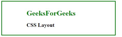 CSS Layout Horizontal Vertical Align GeeksforGeeks