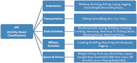 Arc Classification Based On Different Activities Download Scientific