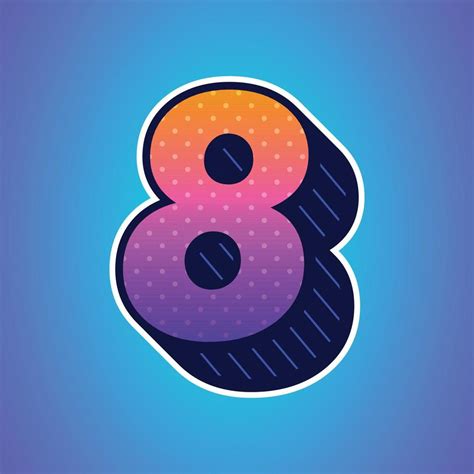 3d Illustration Of Number 8 17556285 Vector Art At Vecteezy 3d Illustration Of Number 8 17556285 Vector Art At Vecteezy