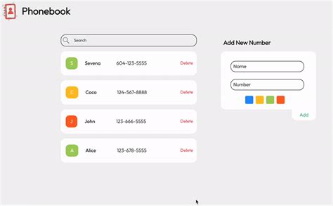 Phonebook Project