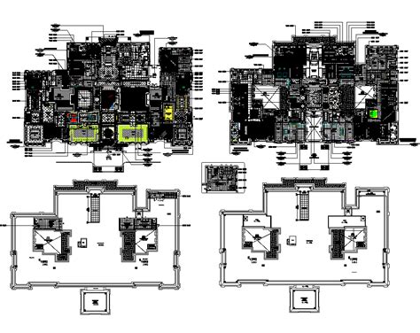 Main Bungalow Structure Detail Plan 2d View Layout Autocad File