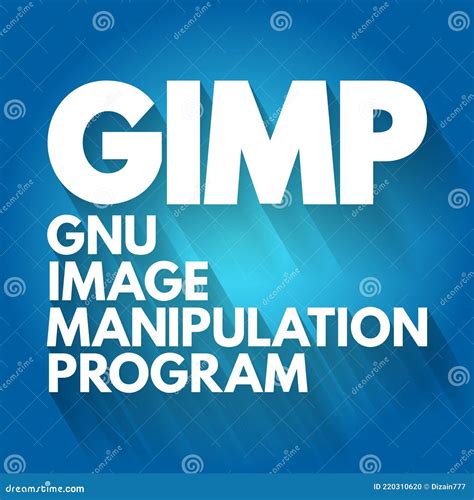 gimp gnu image manipulation program acronym concept background