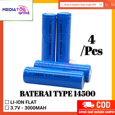 Jual Baterai Batre Cas Senter Swatt Alat Cukur Elektrik Type Li Ion V Mah Paket