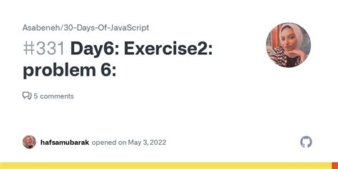 Day6 Exercise2 Problem 6 · Issue 331 · Asabeneh30 Days Of