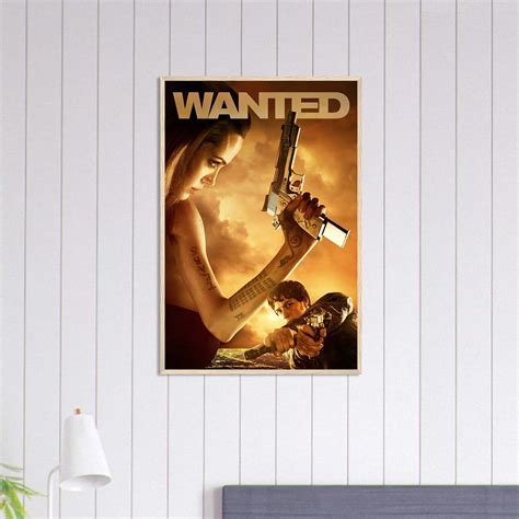 Wanted 2008 Movie Poster Angelina Jolie Classic Movie Poster Citiesbox
