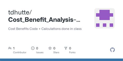 Github Tdhutte Cost Benefit Analysis Python Cost Benefits Code