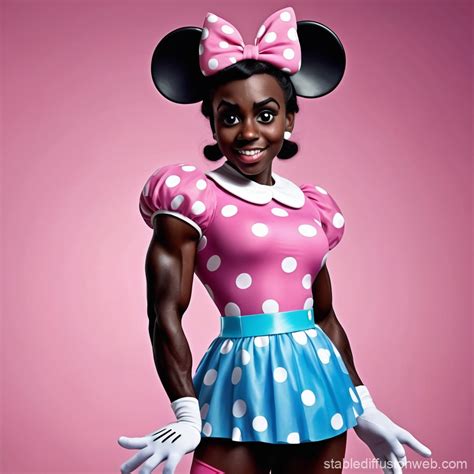 Strong Minnie Mouse Character Stable Diffusion Online