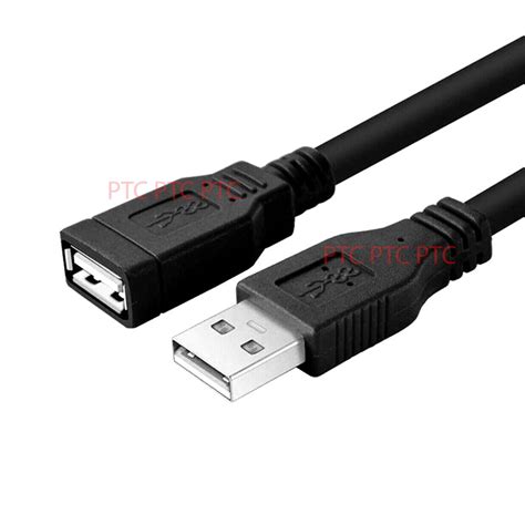 M Premium USB Extension Cable Type A Male To Female Black PTComputers
