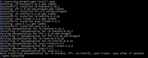 Rubygems Terminal Error Message When Trying To Install Sass Stack Overflow