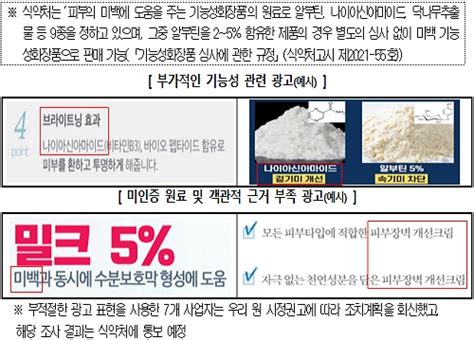 한국소비자원 미백 기능성화장품 20개 제품 조사결과는…일부 개선 필요