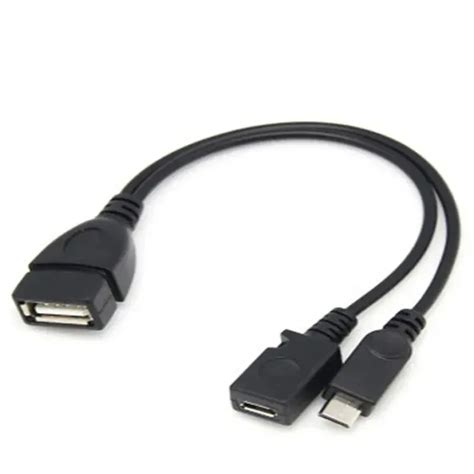 Nuovo 2024 2 In 1 Otg Micro Usb Host Power Y Adattatore Usb Splitter Al