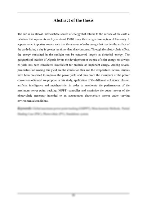 Solution Control And Optimization Of An Autonomous Photovoltaic System