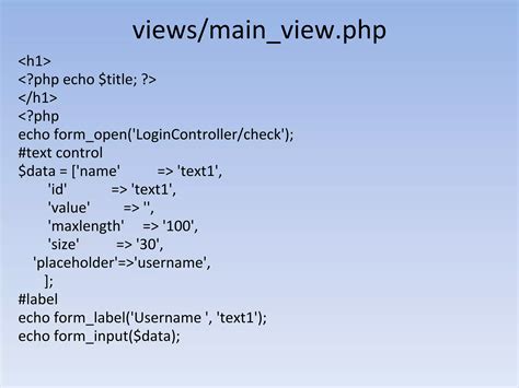 24 Codeigniter Simple Login With Sessions Pptx Computing