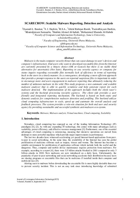 pdf scarecrow scalable malware reporting detection and analysis
