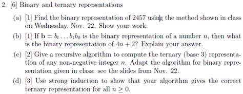 2· 16 Binary And Ternary Representations A 1