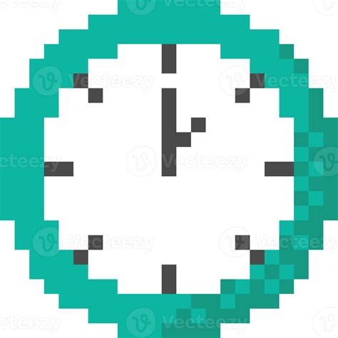 Pixel Art After Midnight Clock Icon 27517700 Png