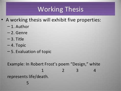 Writing A Thesisstatement