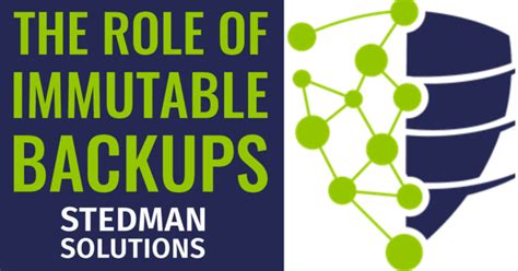 The Role Of Immutable Backups