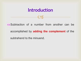 S And S Complement PPTX