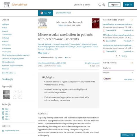 Microvascular Rarefaction In Patients With Cerebrovascular Events Glycocalyx