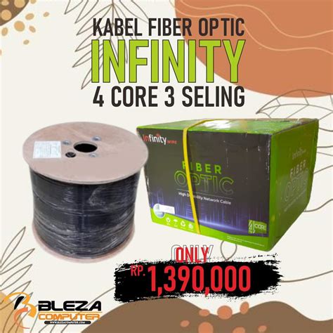 Infinity Kabel Fiber Optic 4 Core 3 Seling Panjang 1000 Meter Bleza Computer