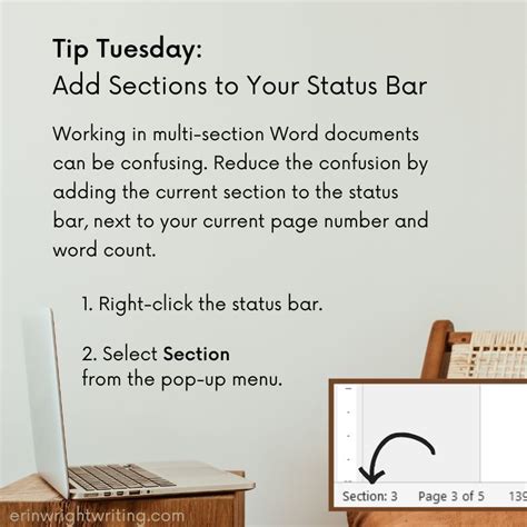 Tip Tuesday Add Sections To Your Status Bar Artofit