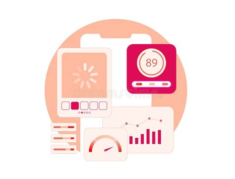 Website Performance Optimization Icon Web Page Speed Tools For Improved Seo Metrics Stock