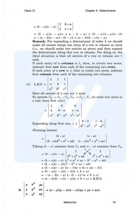 ncert solutions for class 12 maths chapter 4 exercise 4 2 mathongo