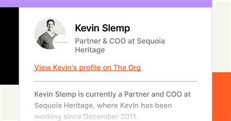Kevin Slemp Partner And Coo At Sequoia Heritage The Org